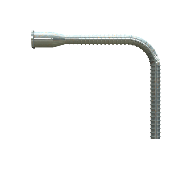 D52A - DBR Female Splice Bar, 90° Bent | Accessories