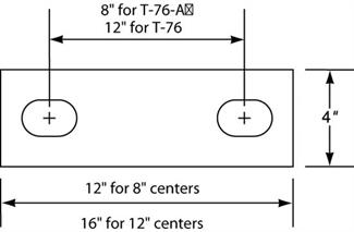 T76 - Double Strongback Plate | Accessories
