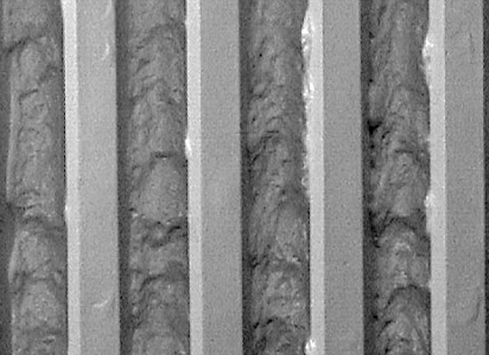 1-1/2" Fractured Fin (3" OC rib; open end) | Forms