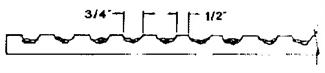 Fluted Fractured Fin (1-1/4" OC Rib) | Forms