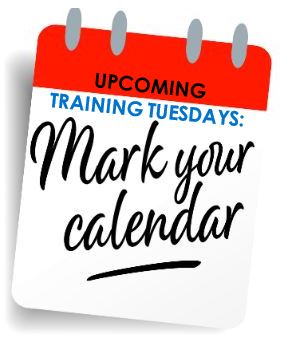 Register for the next Training Tuesday